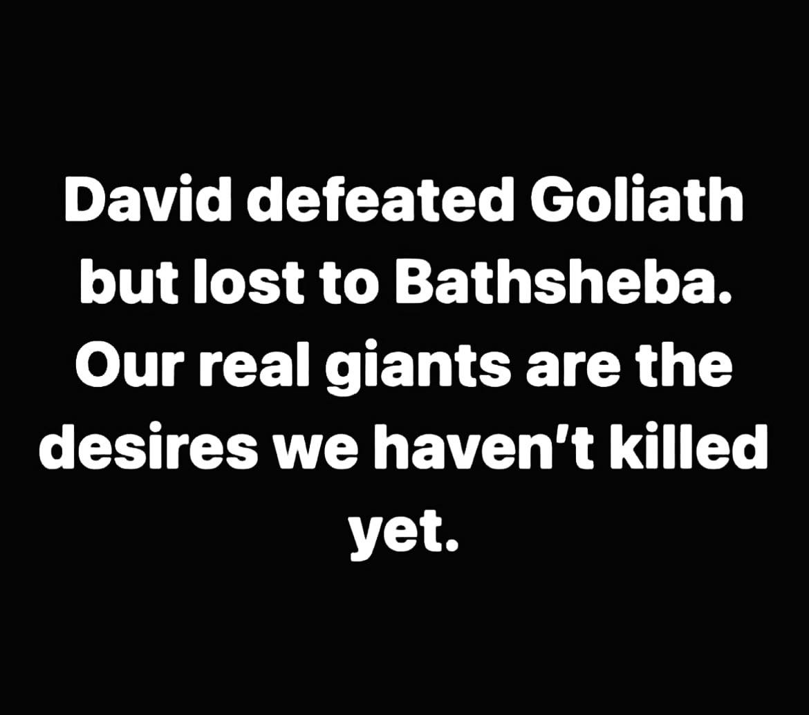 The Giant Goliath, and Sexy Bathsheba – Alaska Bible Teacher